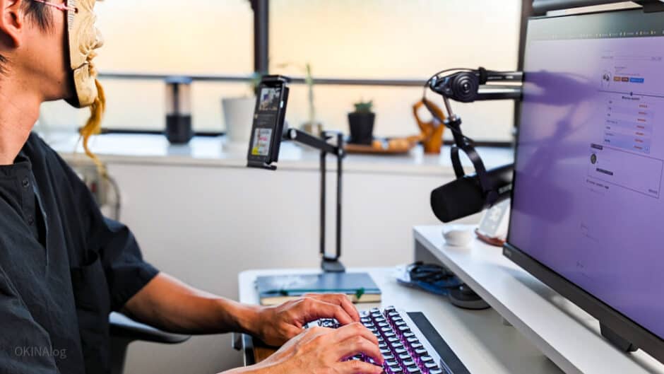 X-Layout「X-Arm」レビュー。8,000円おしゃれアームスタンドでスマホを宙に浮かせて目線の高さに | OKINAlog